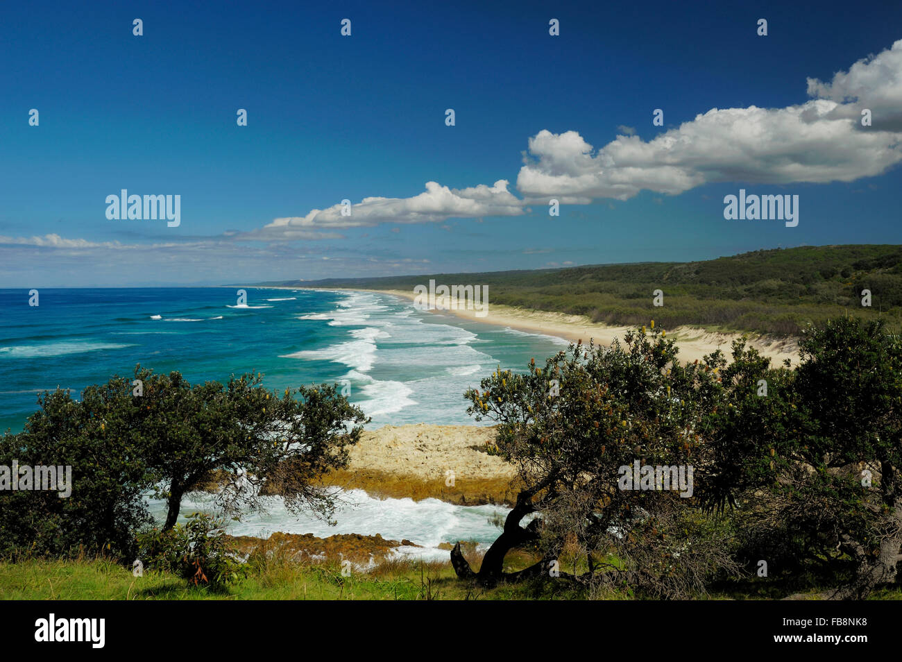 Main Beach from Point Lookout, North Stradbroke Island (Moondjan ...