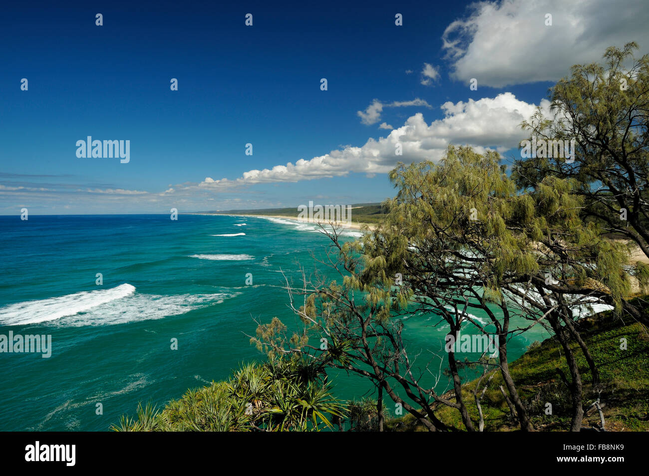 Main Beach from Point Lookout, North Stradbroke Island (Moondjan ...
