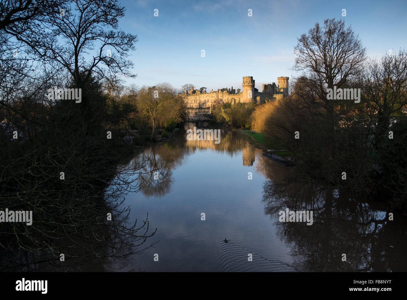 Warwick castle winter hi-res stock photography and images - Alamy