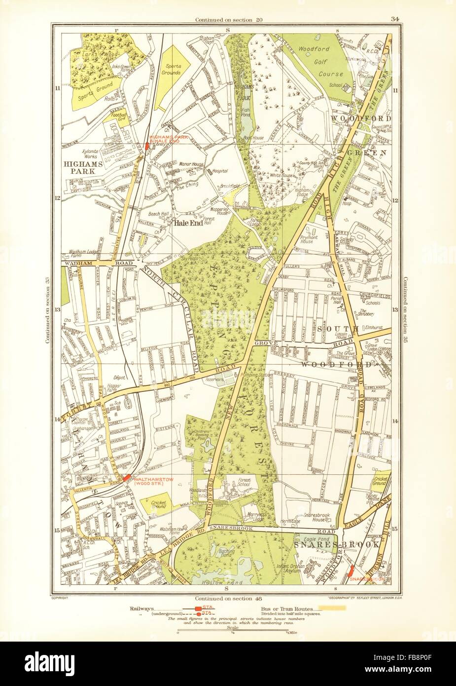 Map hale end vintage hi-res stock photography and images - Alamy