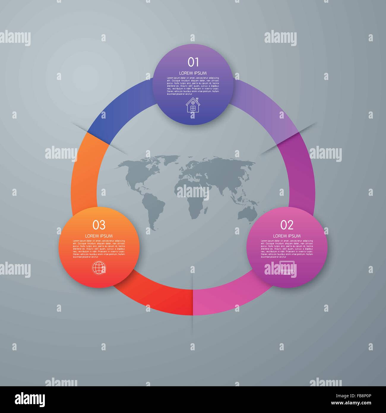 Vector circle infographic Stock Vector Image & Art - Alamy