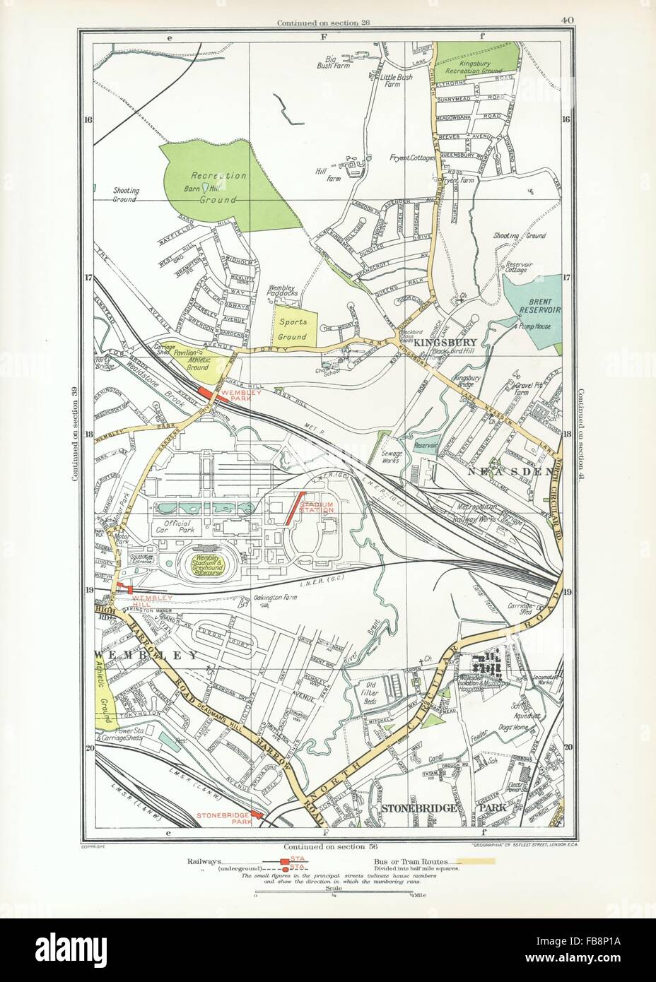 Wembley map hi-res stock photography and images - Alamy
