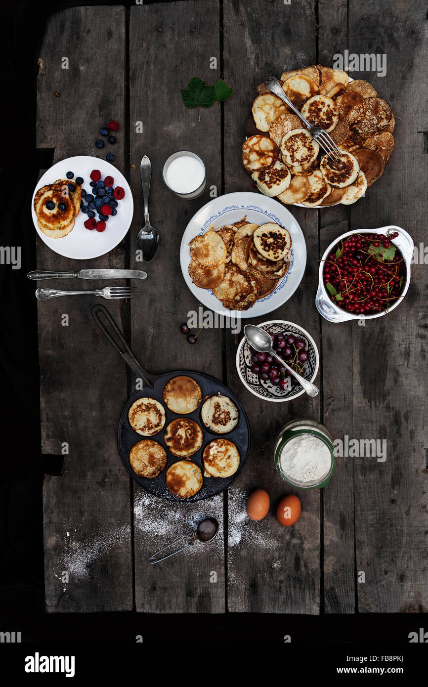 Preparation of pancakes hi-res stock photography and images - Alamy