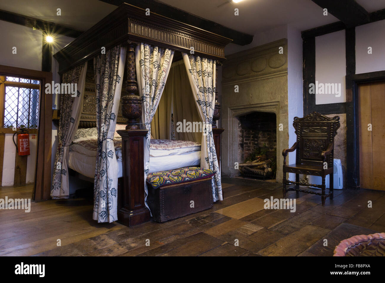 Stuart room in The Ancient High House, Stafford. England. UK Stock ...