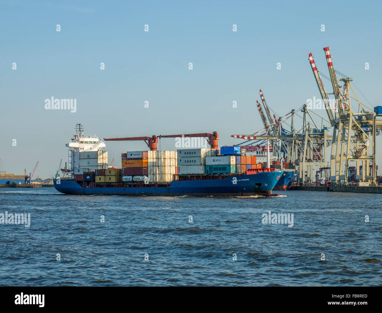 Container feeder vessels hi-res stock photography and images - Alamy