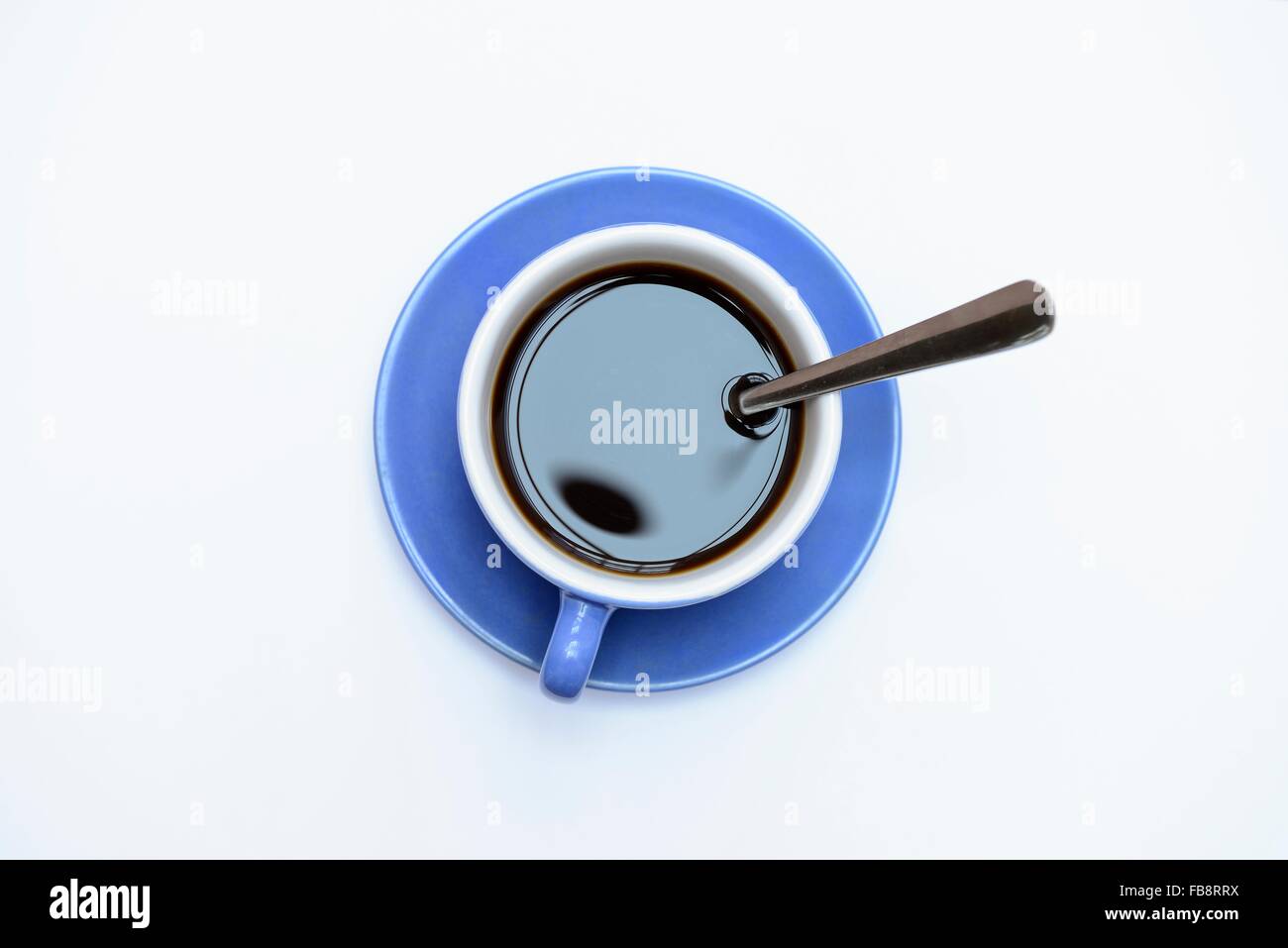 blue cup of coffee Stock Photo - Alamy
