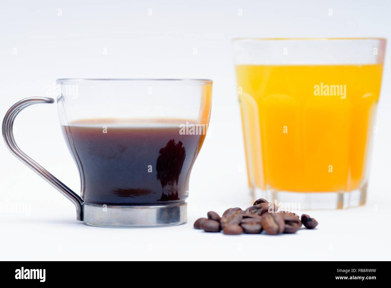 orange juice and coffee Stock Photo - Alamy