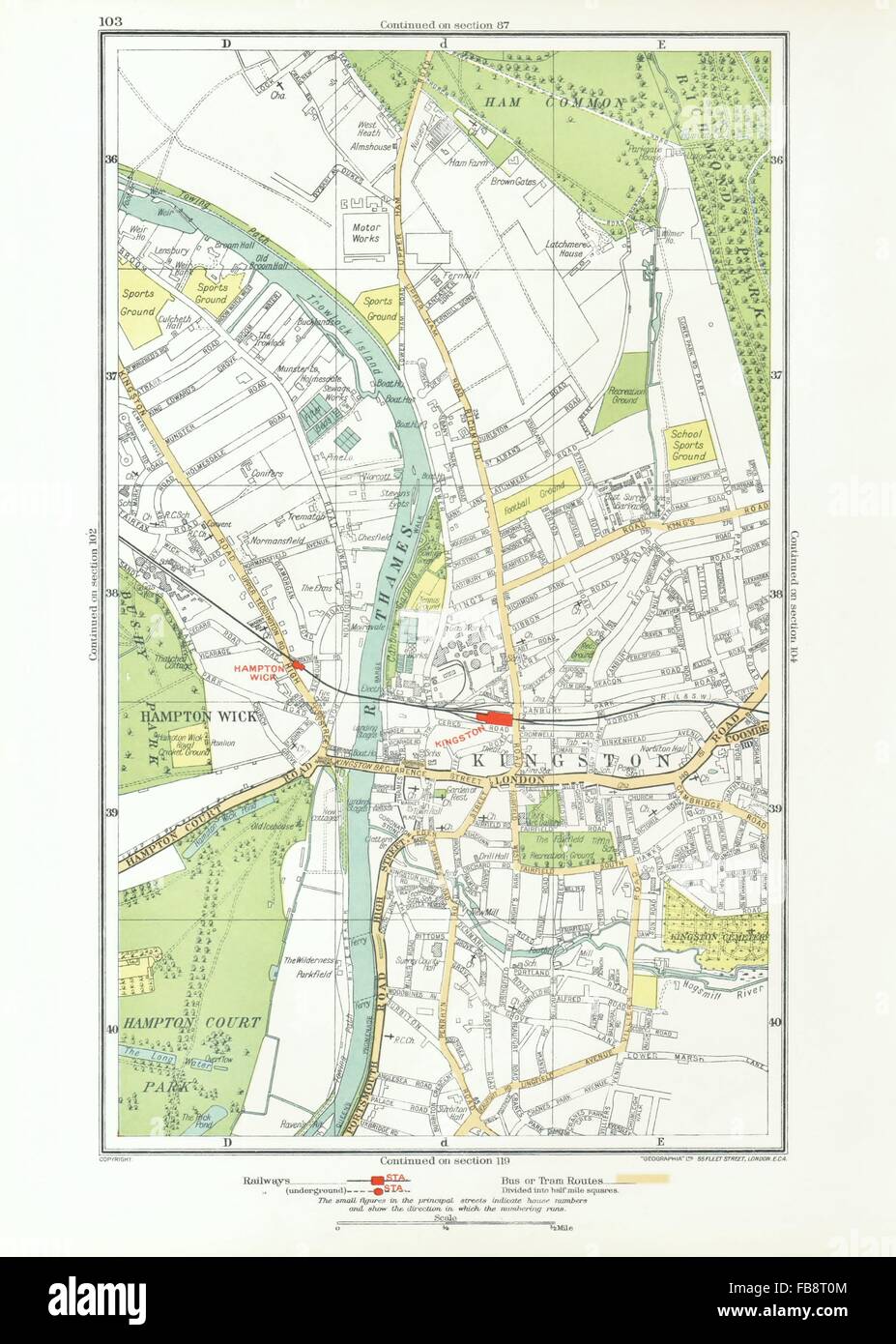 Hampton map hi-res stock photography and images - Alamy