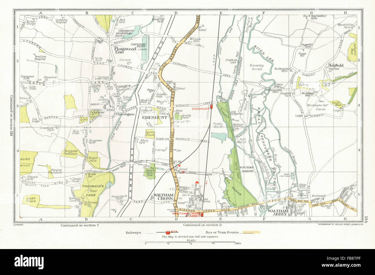 Waltham map hi-res stock photography and images - Alamy