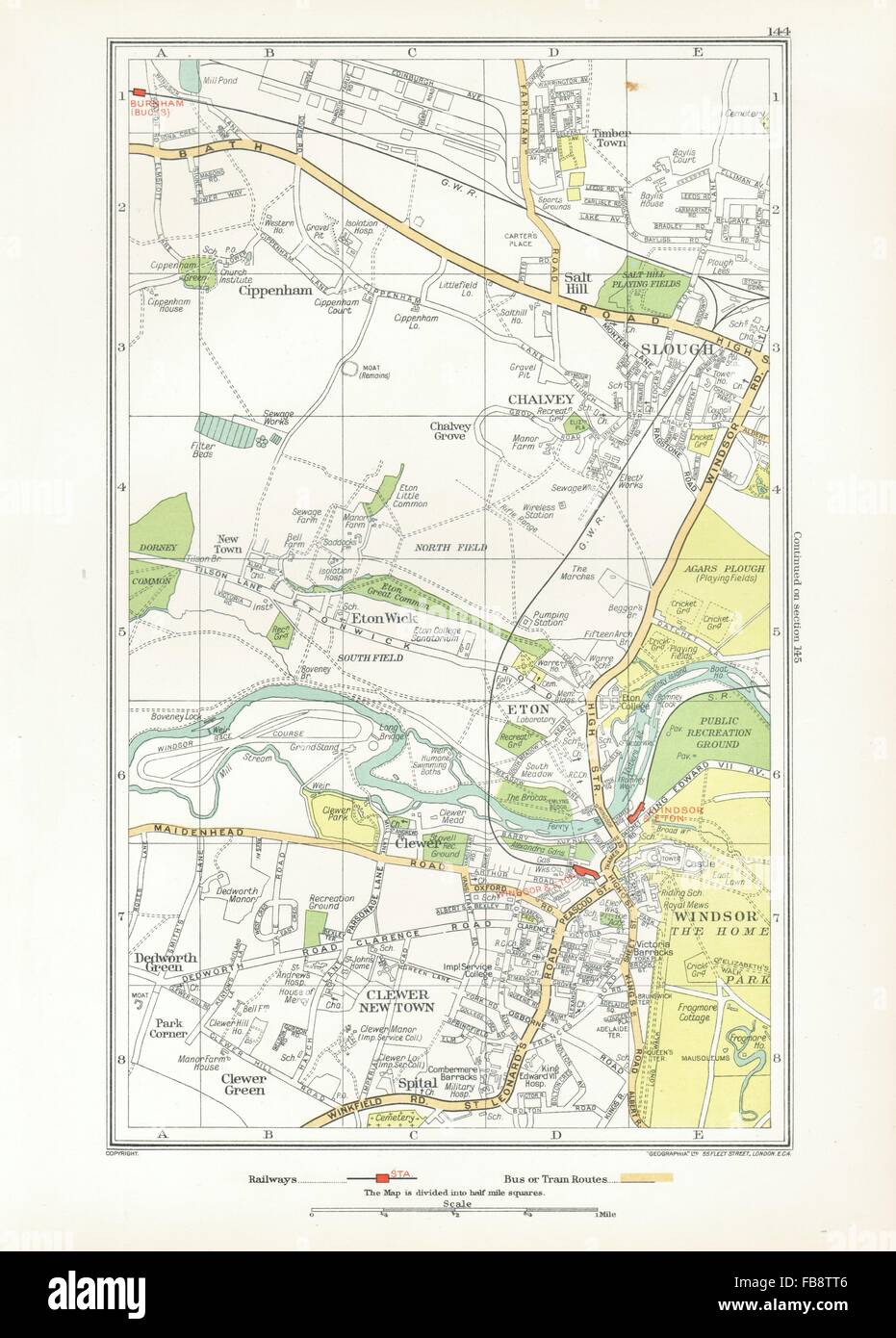 Map of slough hi-res stock photography and images - Alamy