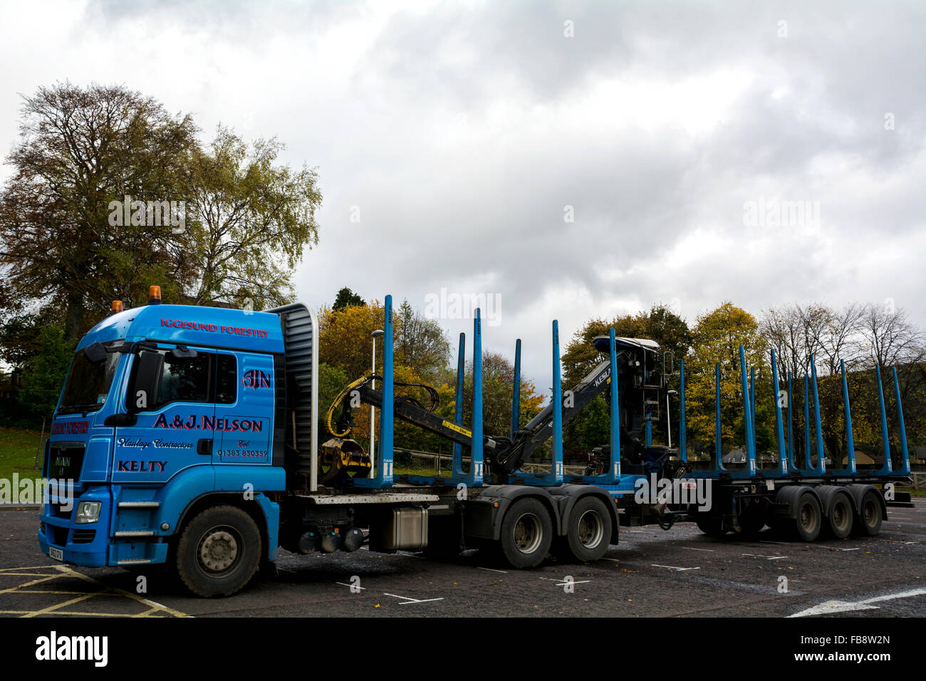 Logging Truck Carrying Logs High Resolution Stock Photography and ...