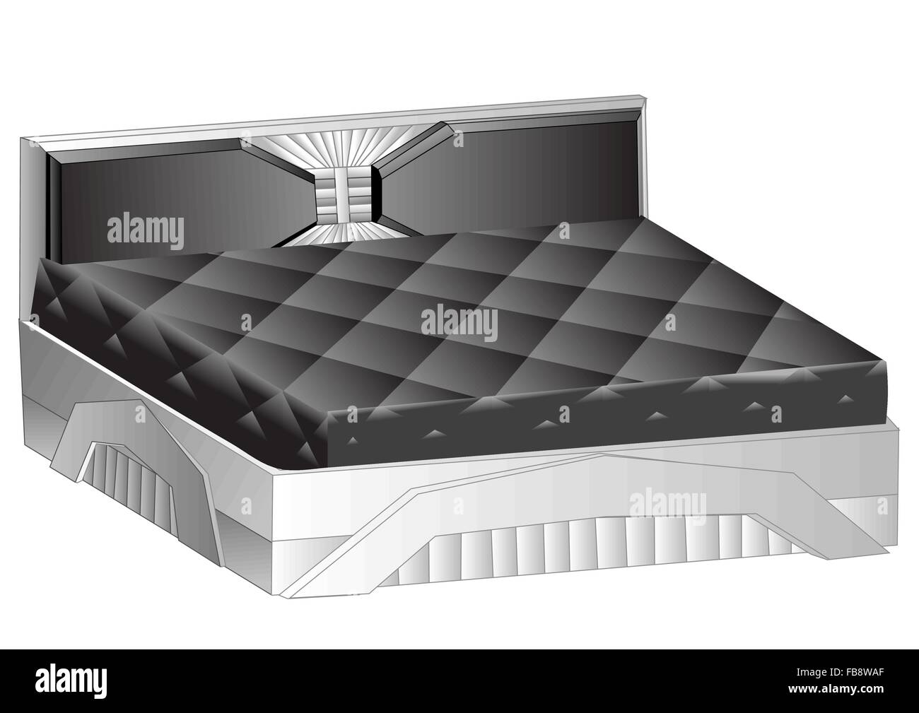 Modern bed Stock Vector Images - Alamy