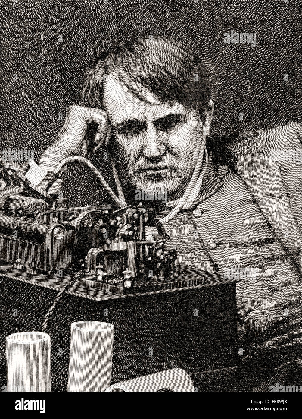 Thomas Alva Edison, 1847 –1931. American inventor and businessman Stock ...