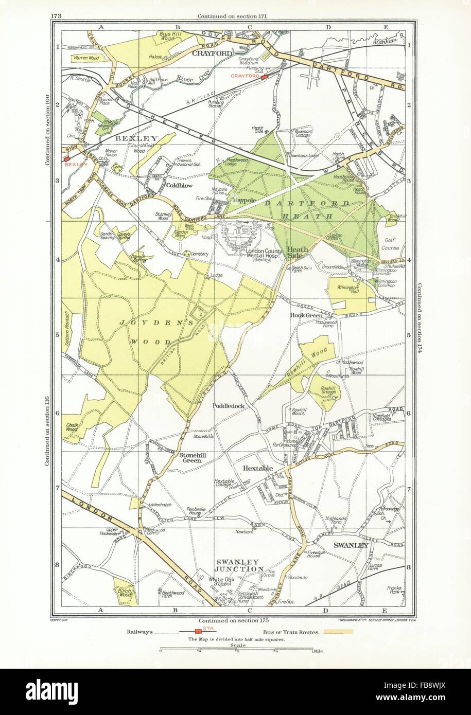 Map of dartford hi-res stock photography and images - Alamy