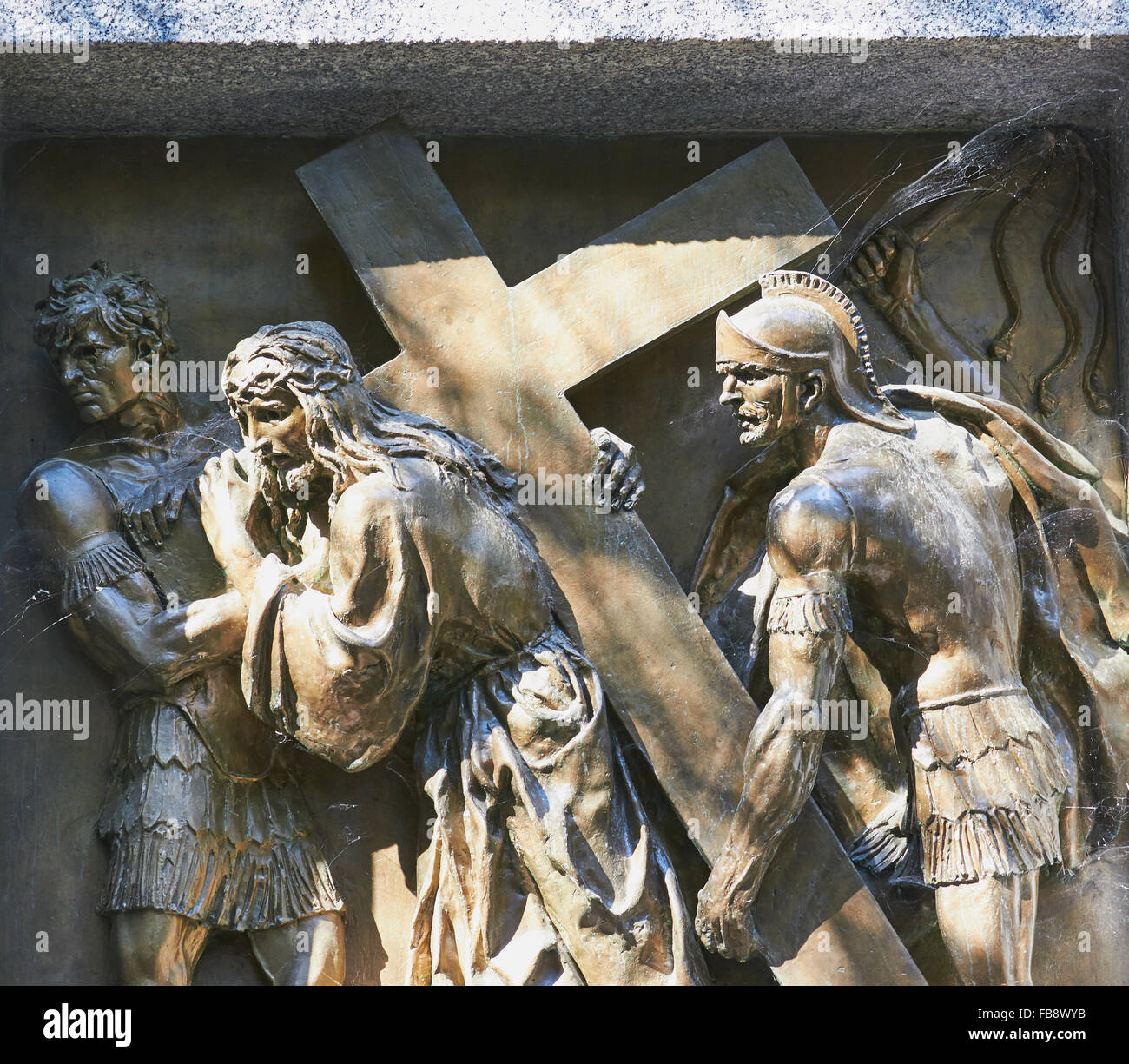 Bronze carving from Stations of the cross series Via Crucis (way of the ...