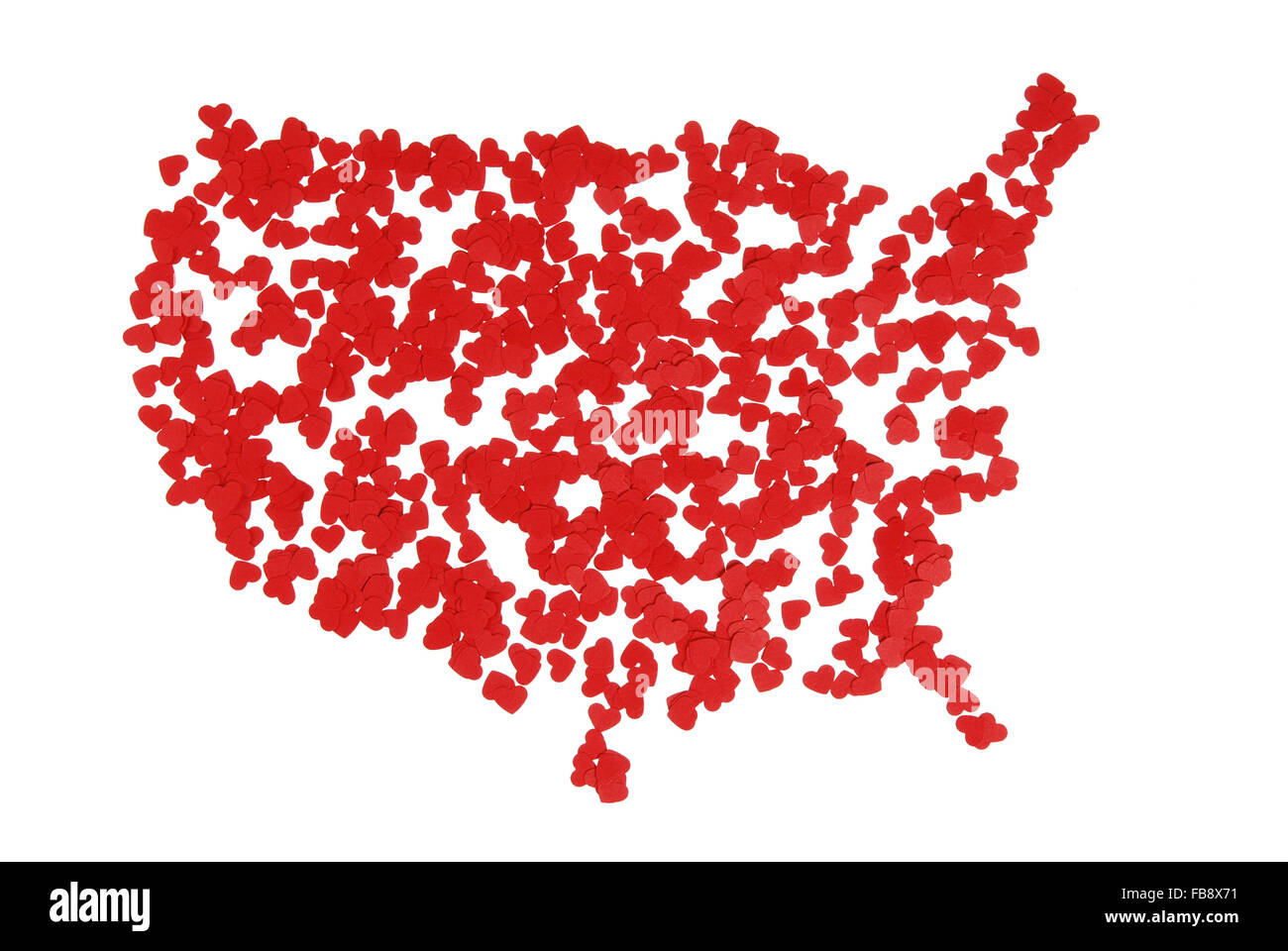 Love map usa hi-res stock photography and images - Alamy