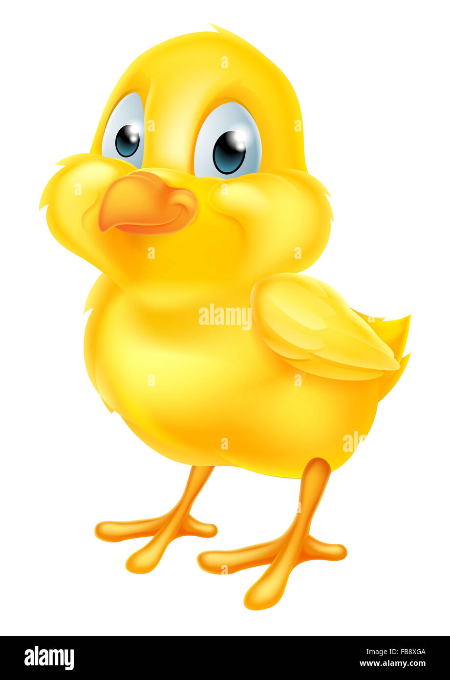 Cute Easter Chick Cartoon