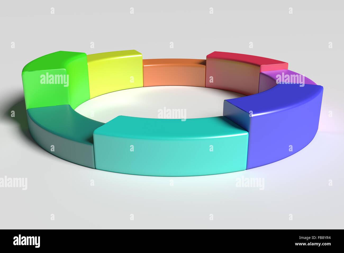 3d rendering of a colorful diagram. Illustration Stock Photo - Alamy