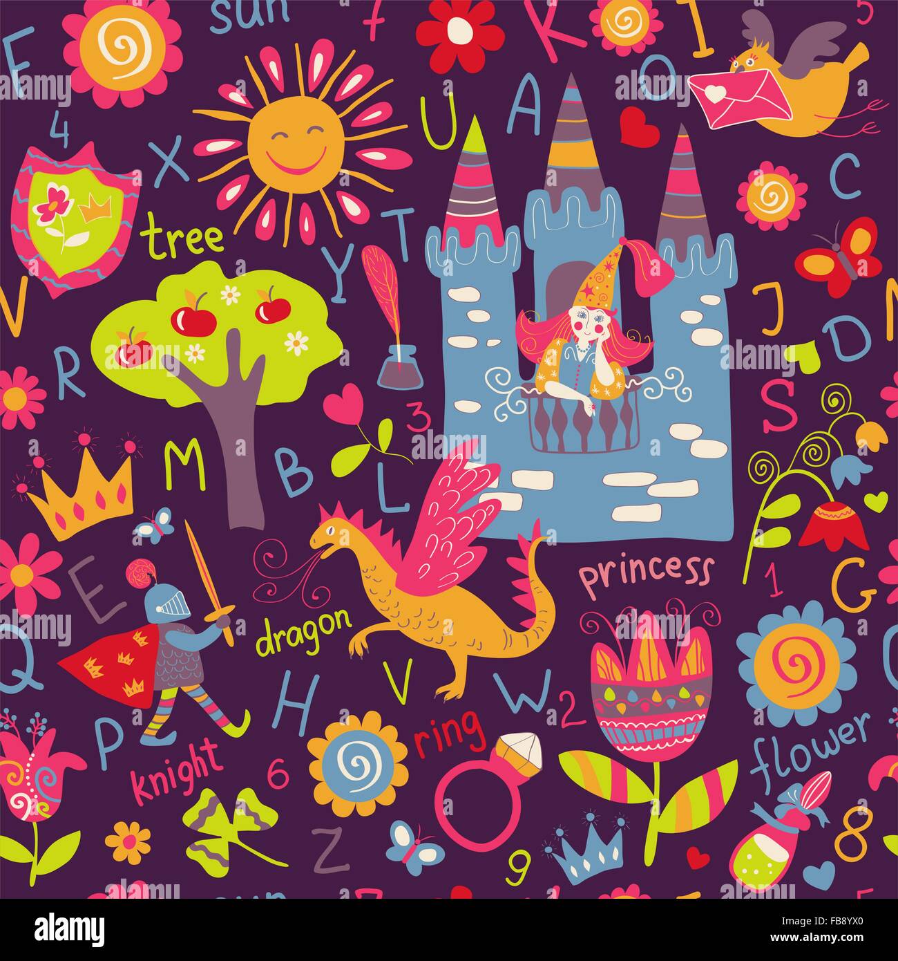 Child seamless pattern Stock Vector Image & Art - Alamy