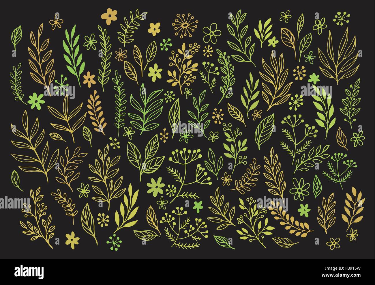 Hand drawn chalkboard design elements. Vector illustration Stock Vector ...