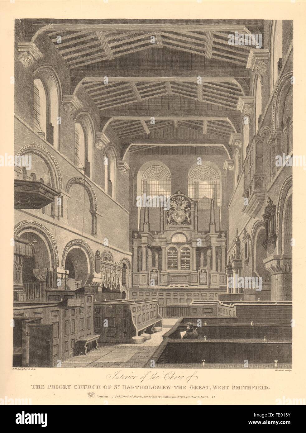 ST BARTHOLOMEW THE GREAT, West Smithfield. Choir. Priory church. London ...