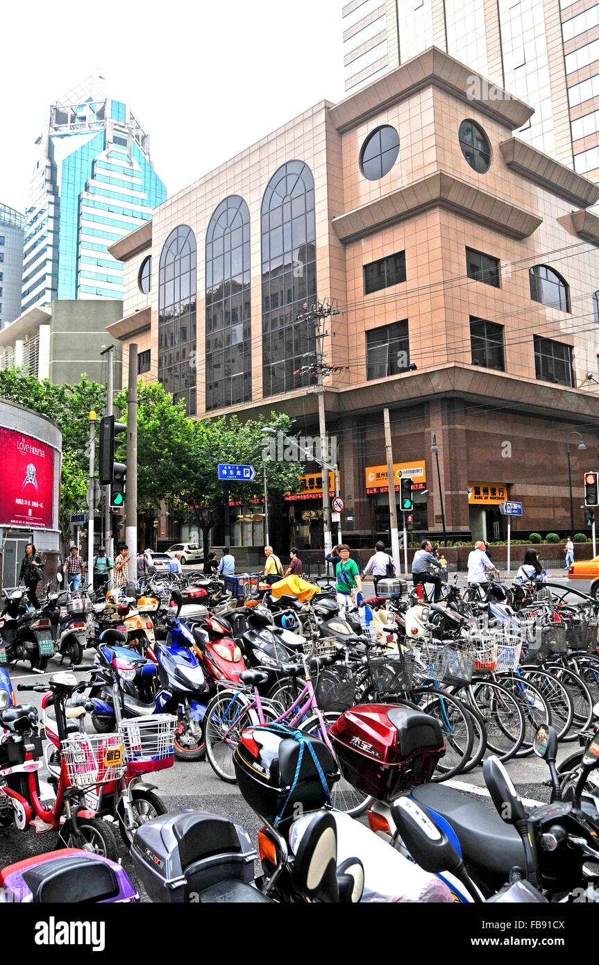 street scene Shanghai China Stock Photo - Alamy