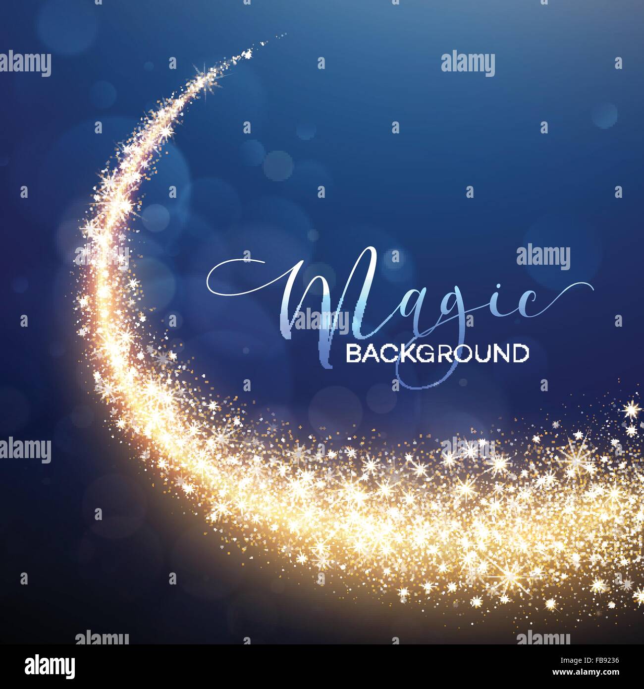 Starry Glitter Trail Background. Vector illustration Stock Vector Image ...