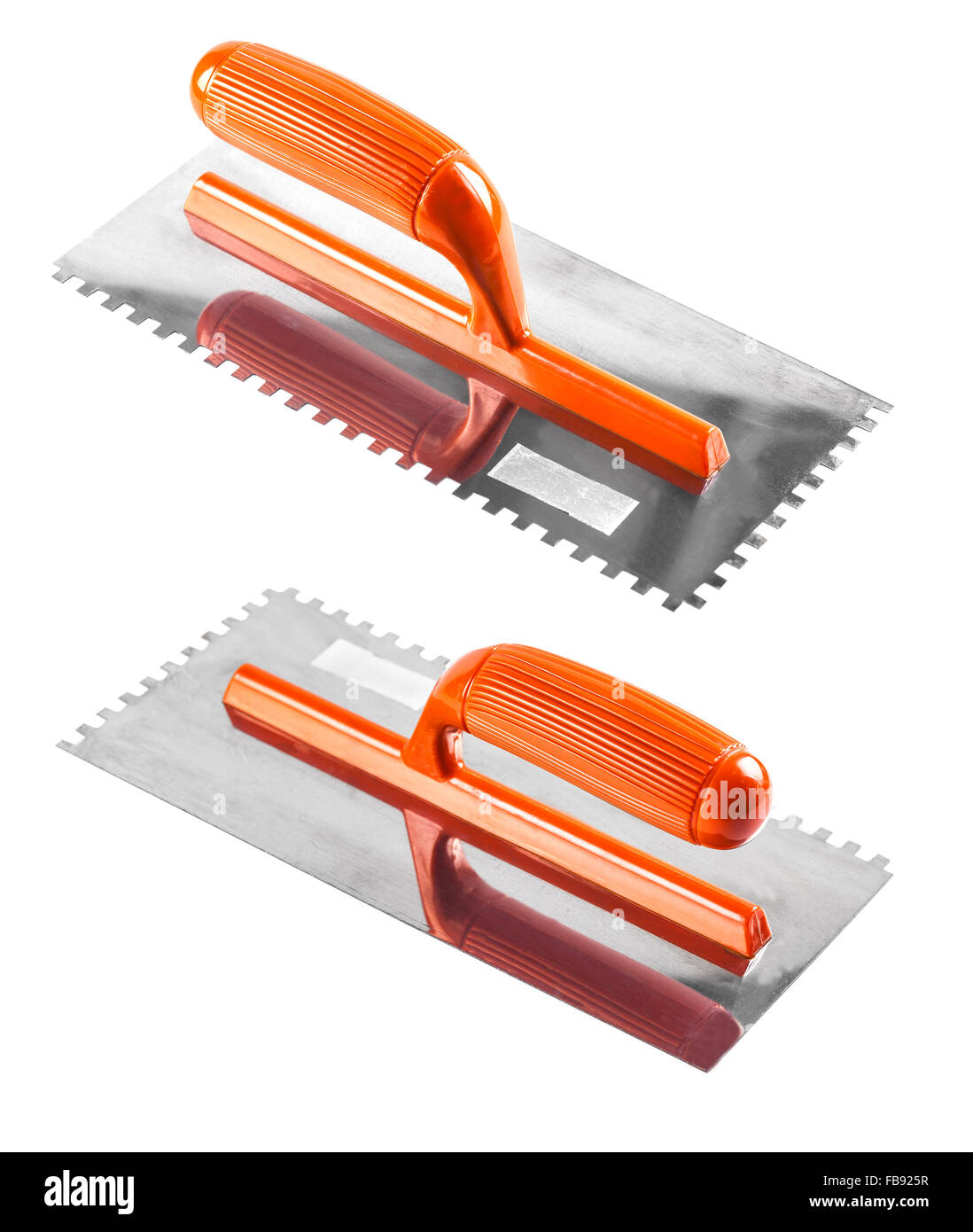 new construction trowel isolated on white background Stock Photo - Alamy