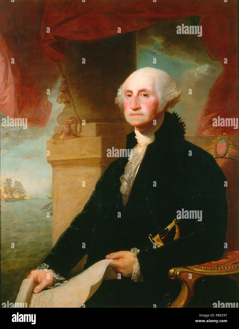 The 1797 Constable-Hamillton portrait of US President George Washington ...