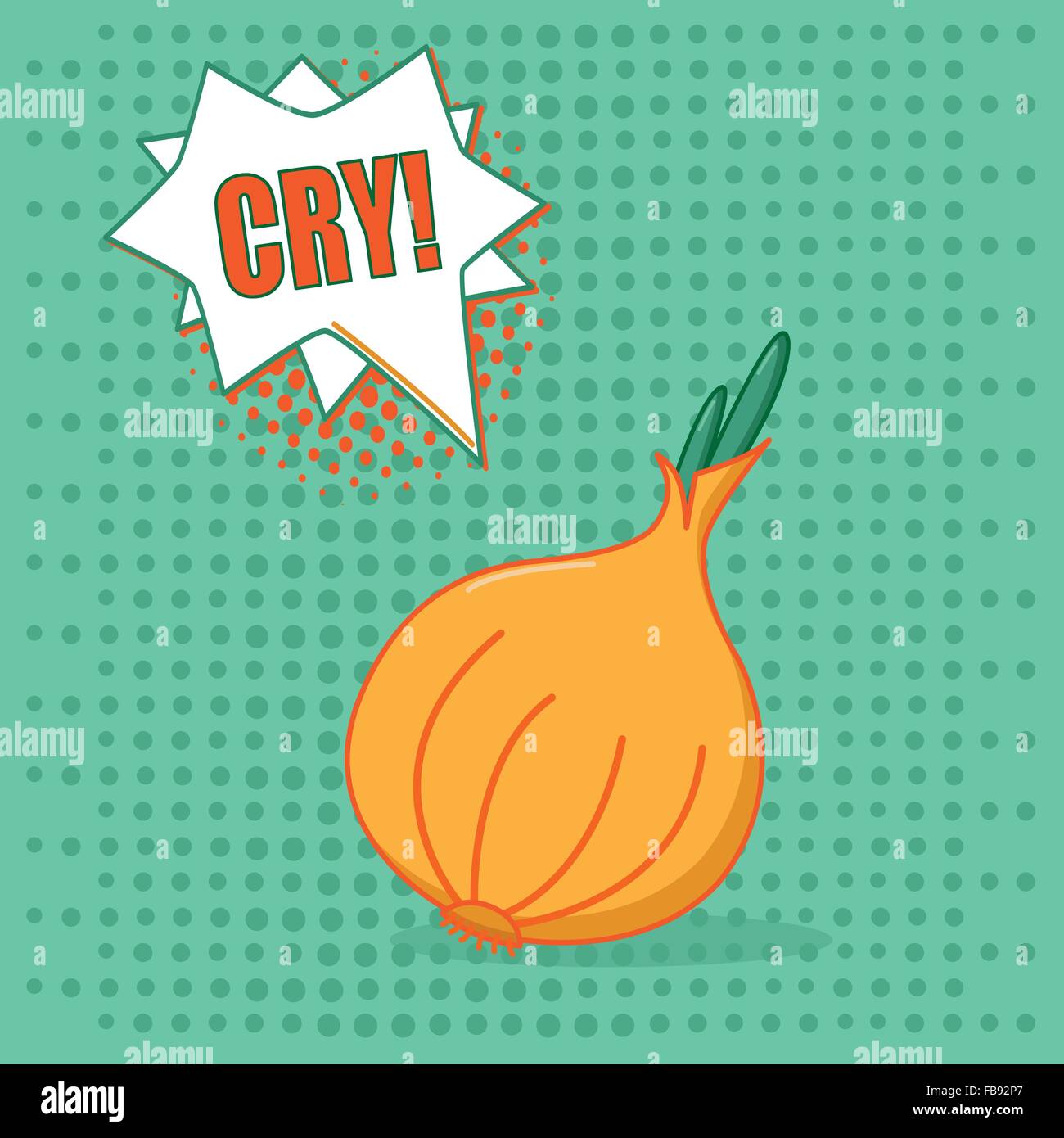 Speech bubble on green Stock Vector Images - Alamy