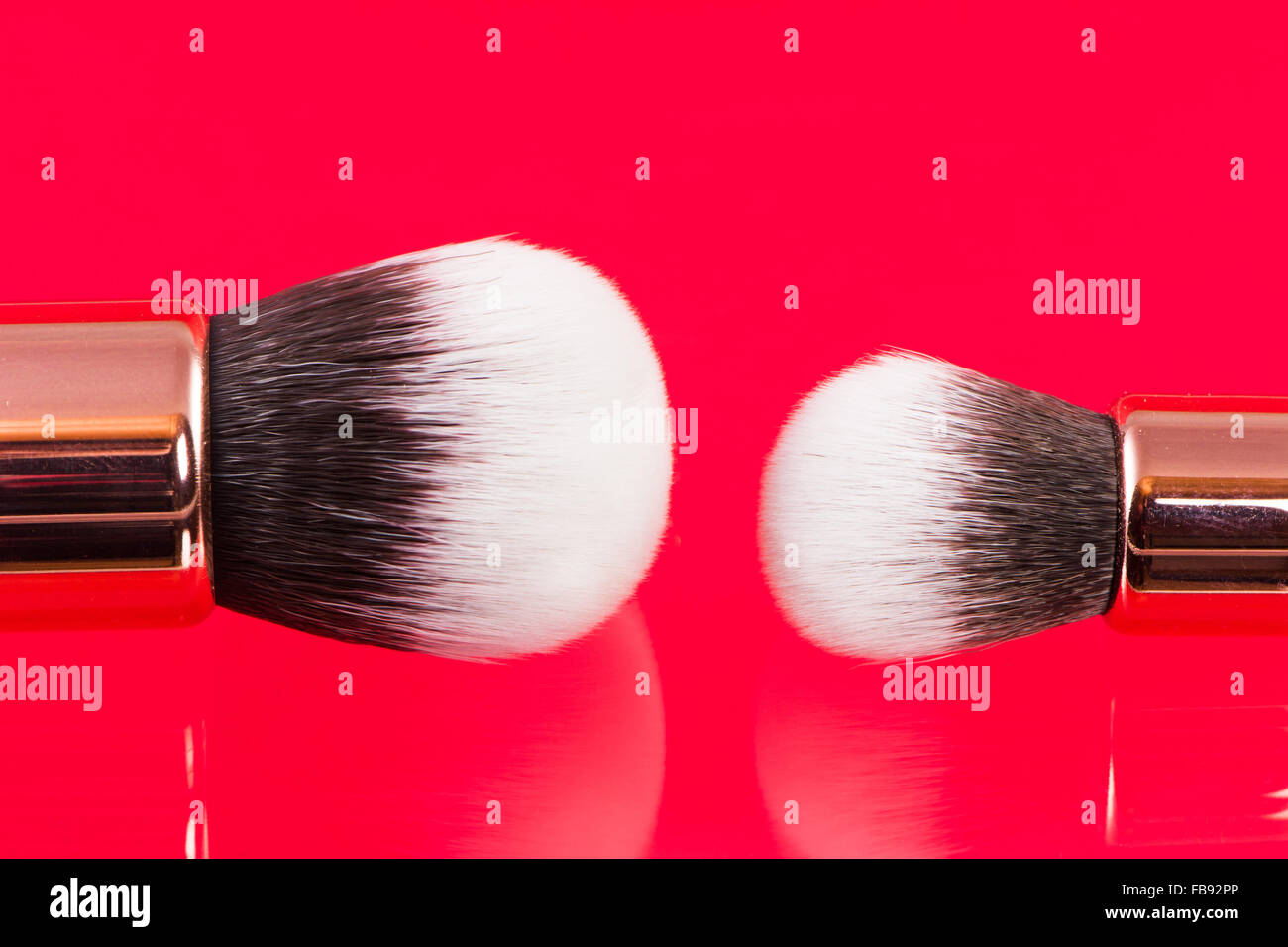 Closeup of a set of makeup brushes Stock Photo - Alamy