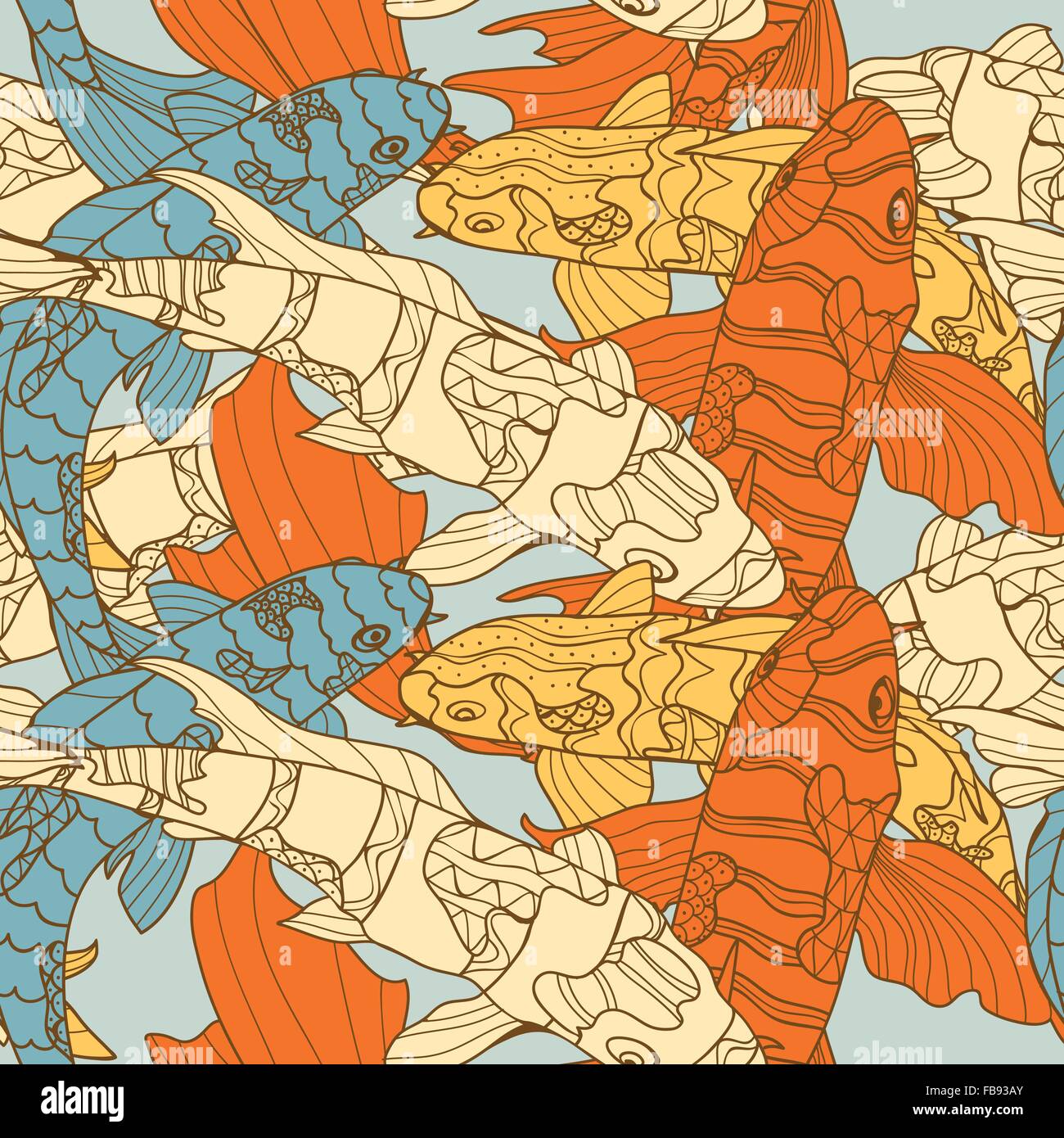 The pattern of koi Stock Vector Image & Art - Alamy