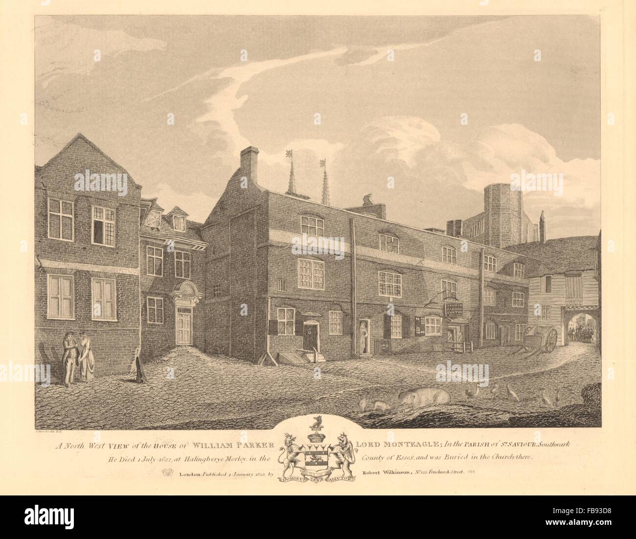 MONTEAGLE HOUSE, Montague Close, Southwark. William Parker. Gunpowder ...