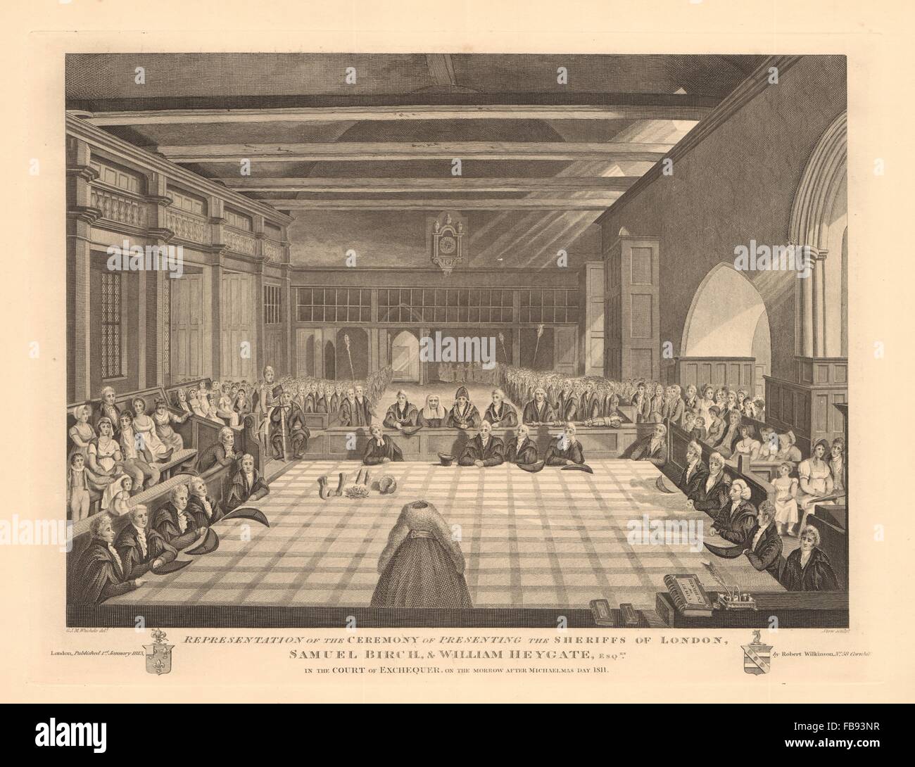 EXCHEQUER. Sheriffs of London presentation. Samuel Birch/Wm Heygate ...