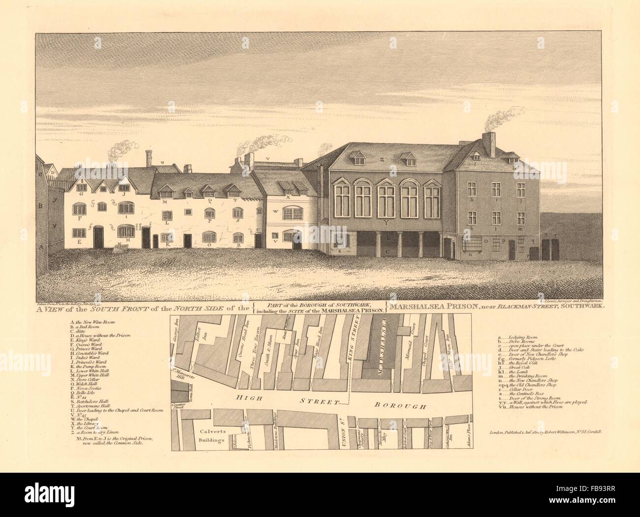 MARSHALSEA PRISON & BOROUGH HIGH STREET MAP. Union Street. King Street ...