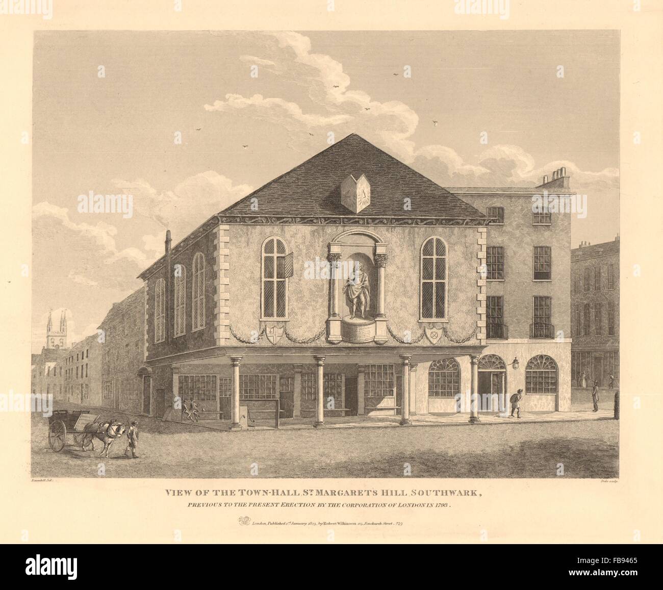 SOUTHWARK TOWN HALL, St. Margarets Hill (Now Borough High Street ...