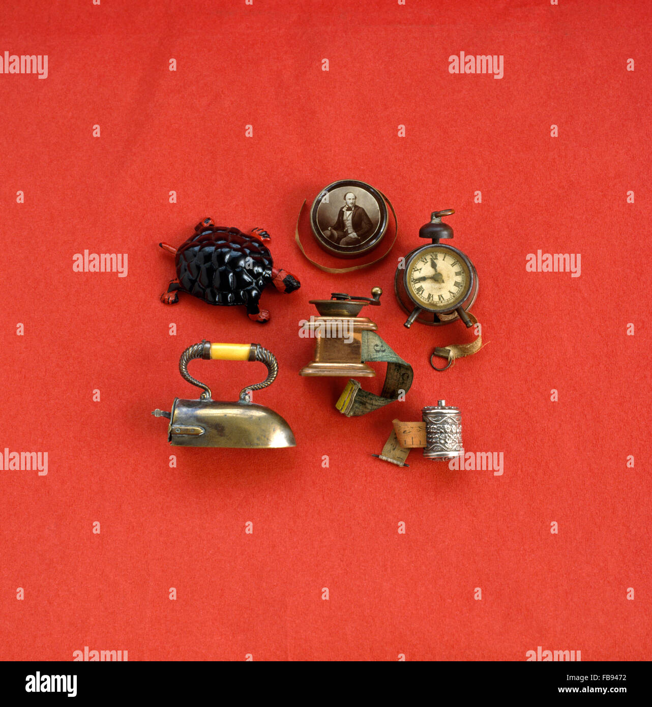 Collection of Victorian miniatures Stock Photo - Alamy