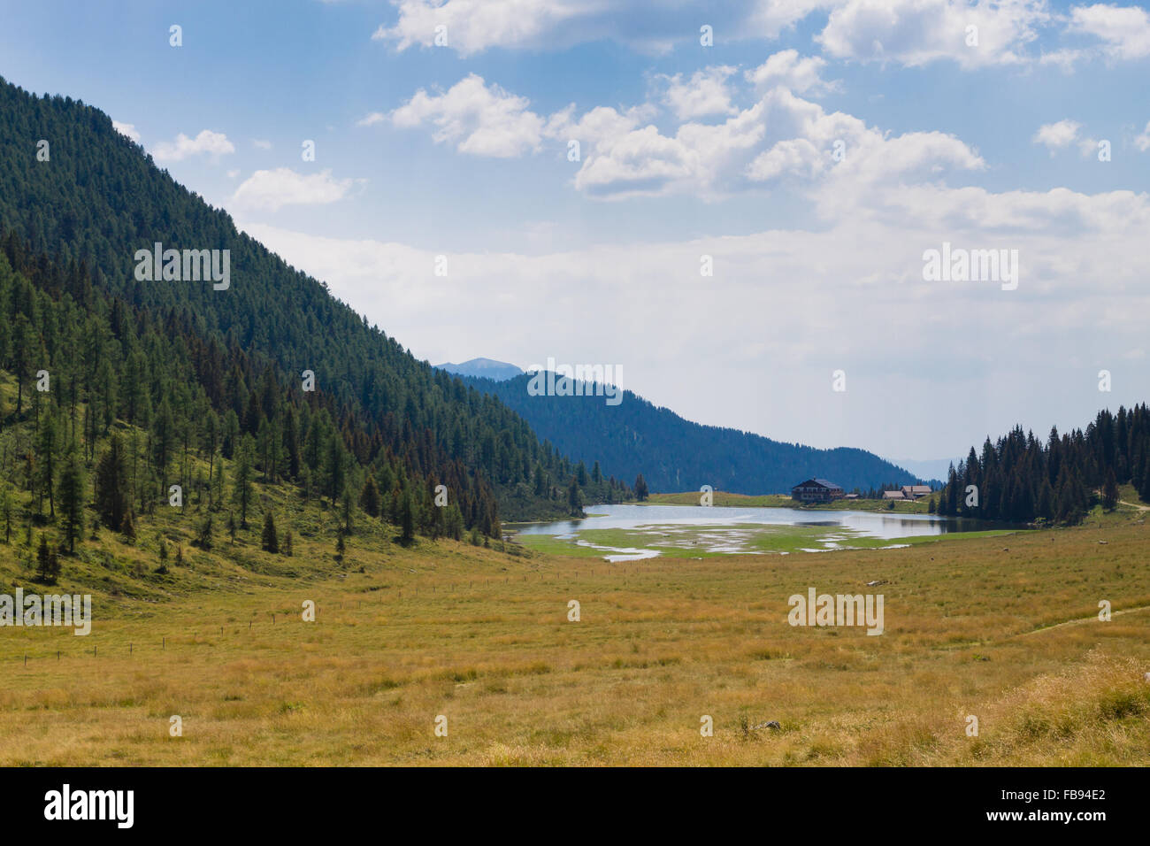 Beautiful alpine panorama Stock Photo - Alamy