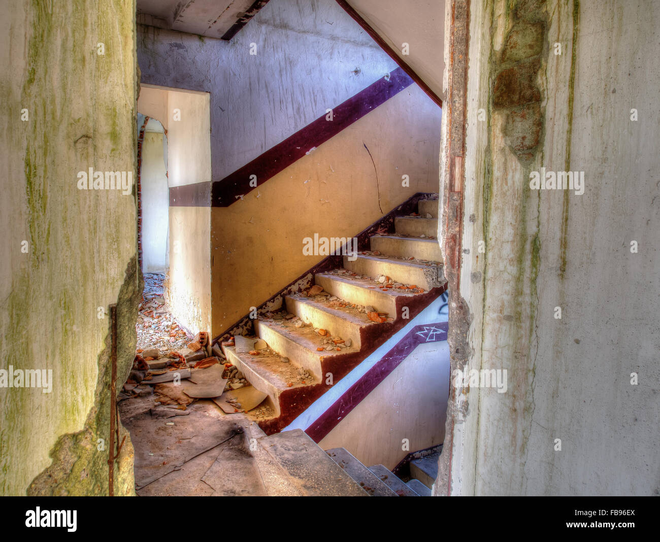 Klomino, Poland - August 28, 2015: Abandoned Soviet city, destroyed ...