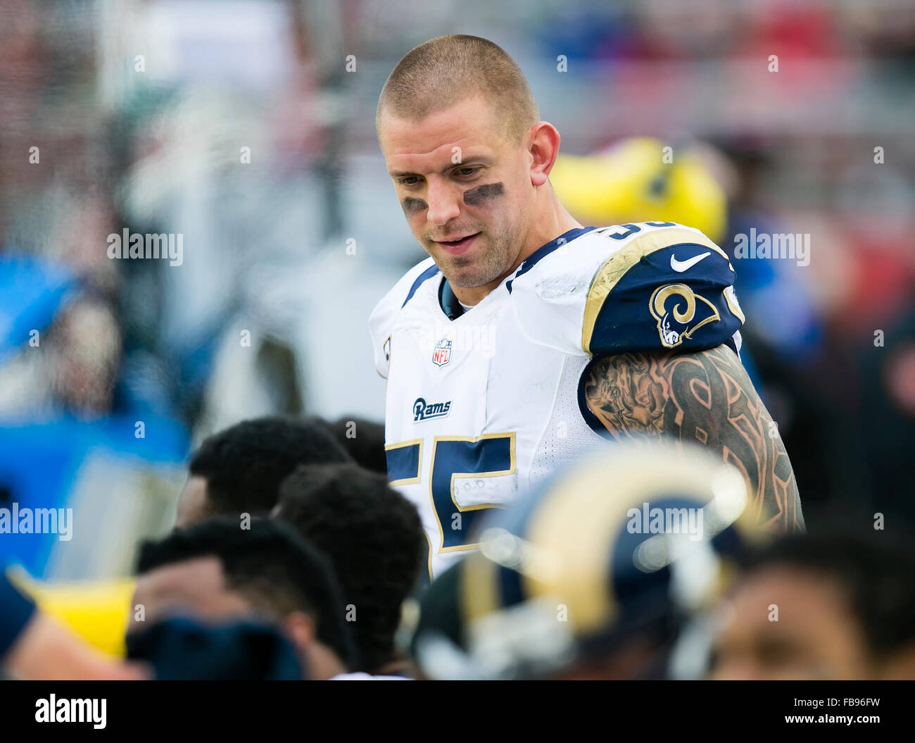 December 3, 2016: St. Louis Rams middle linebacker James Laurinaitis ...