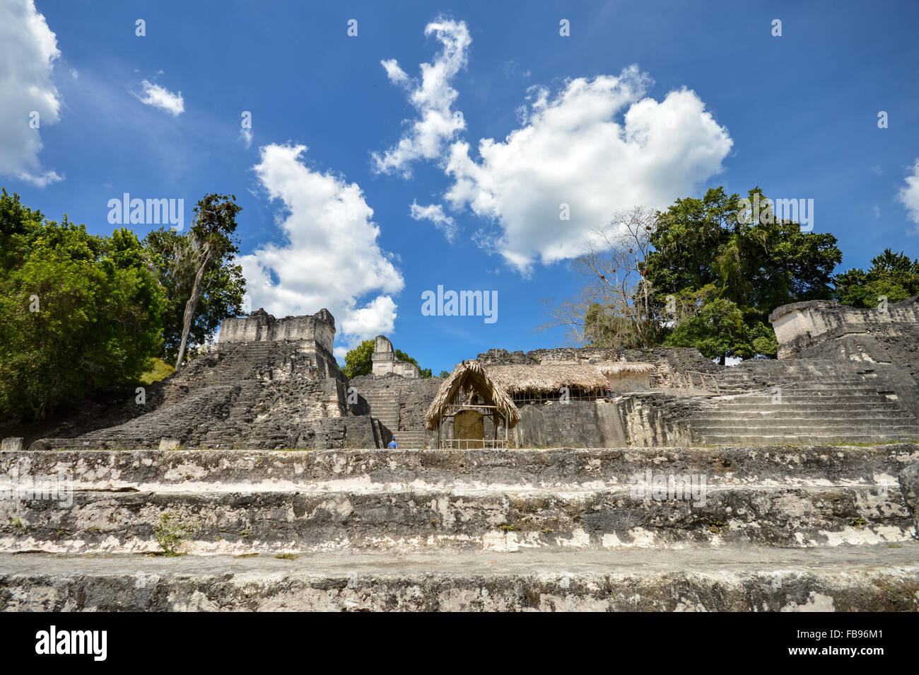 North Acropolis structures on the Grand Plaza of Tikal National Park ...