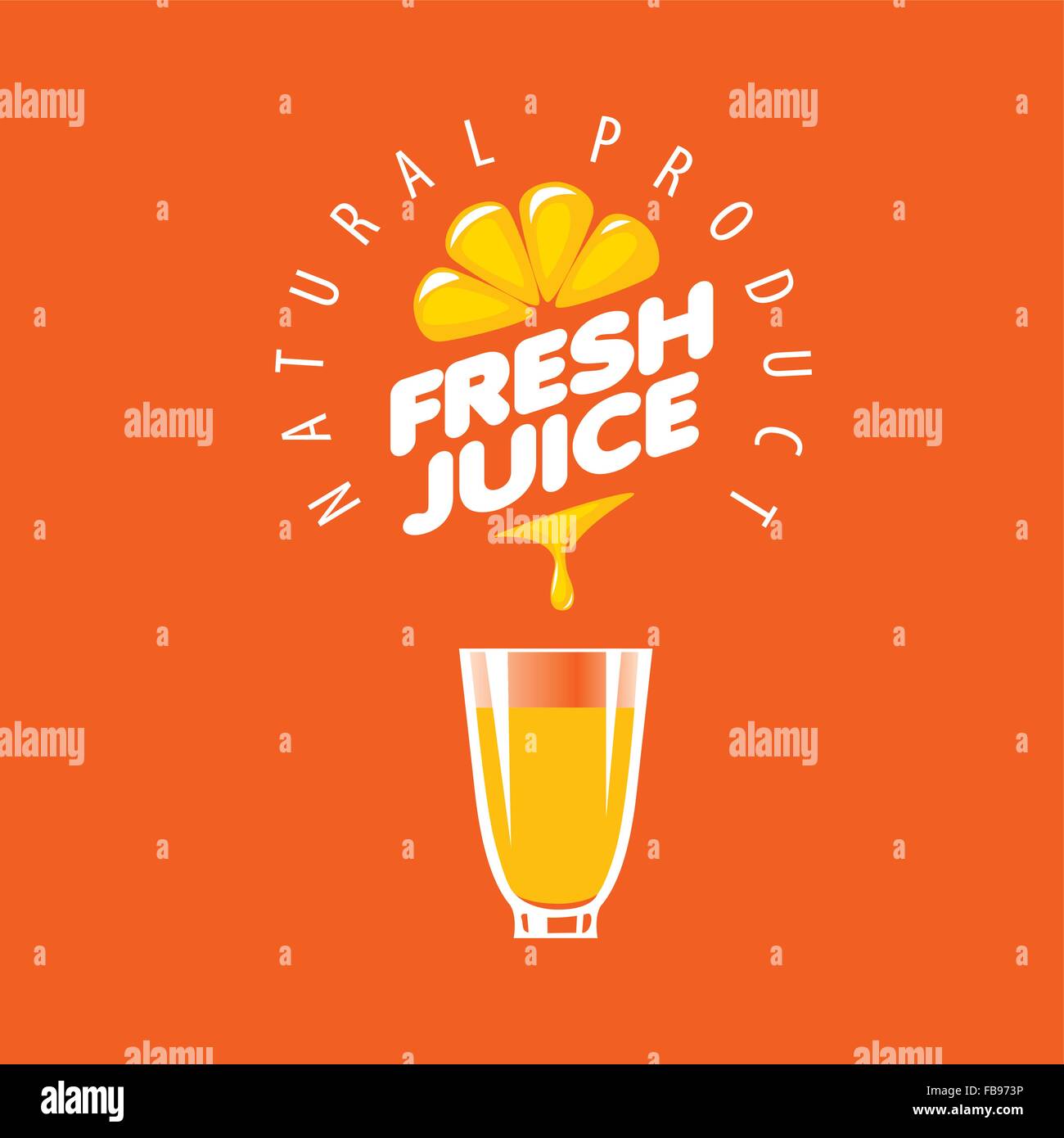 logo of fresh juice Stock Vector Image & Art - Alamy
