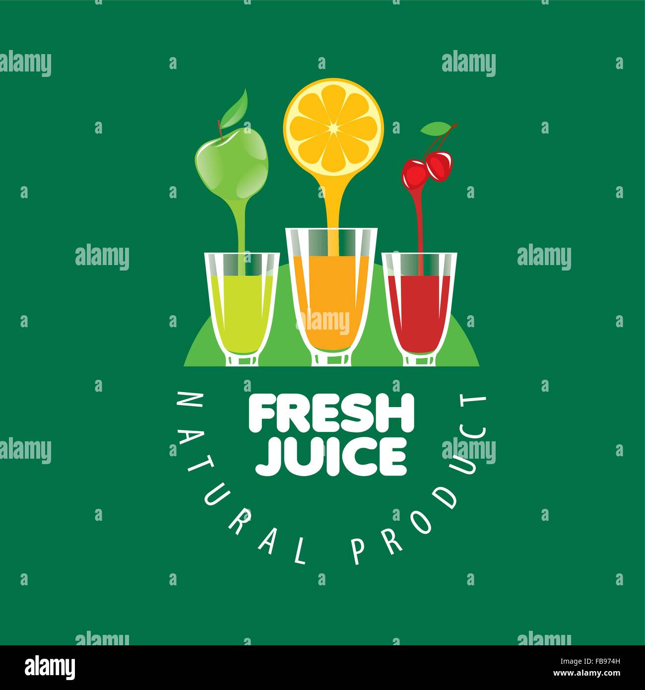 logo of fresh juice Stock Vector Image & Art - Alamy
