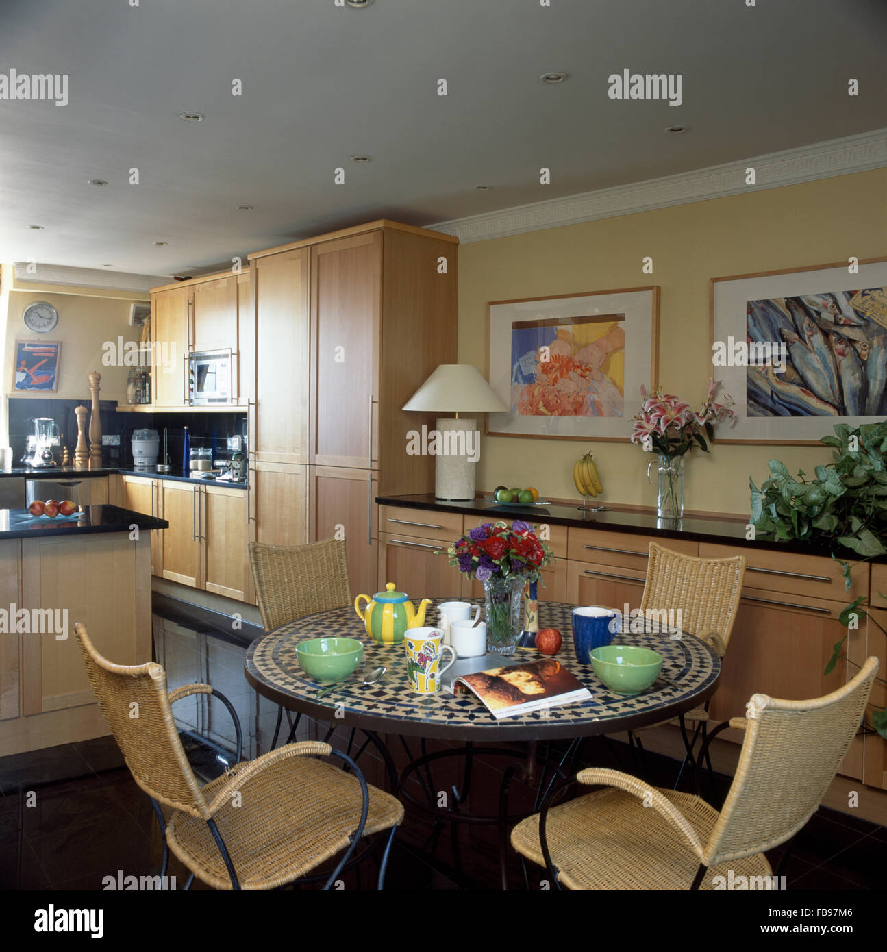 Tile topped table hi-res stock photography and images - Alamy