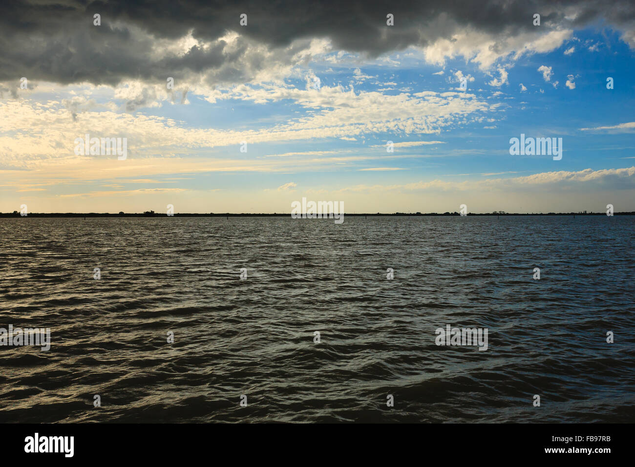 Italy at sunset from the water hi-res stock photography and images - Alamy