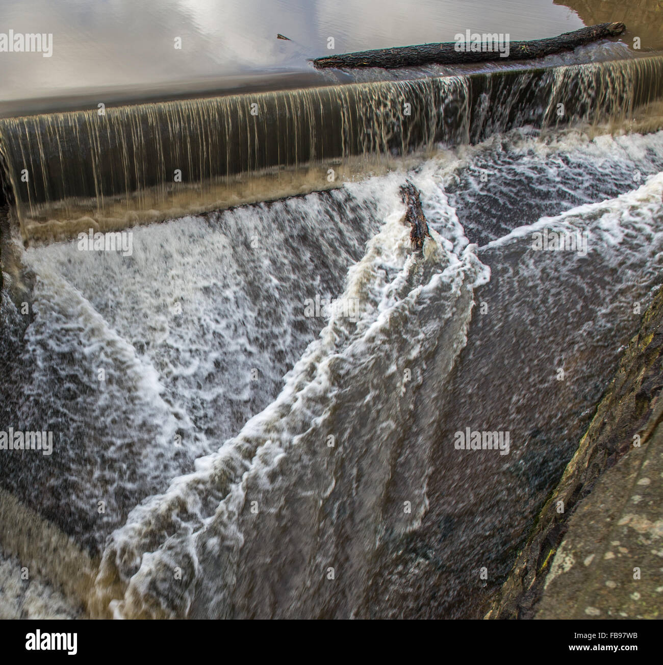 Weir, Reservoir, Worthington Lakes, Standish Stock Photo - Alamy