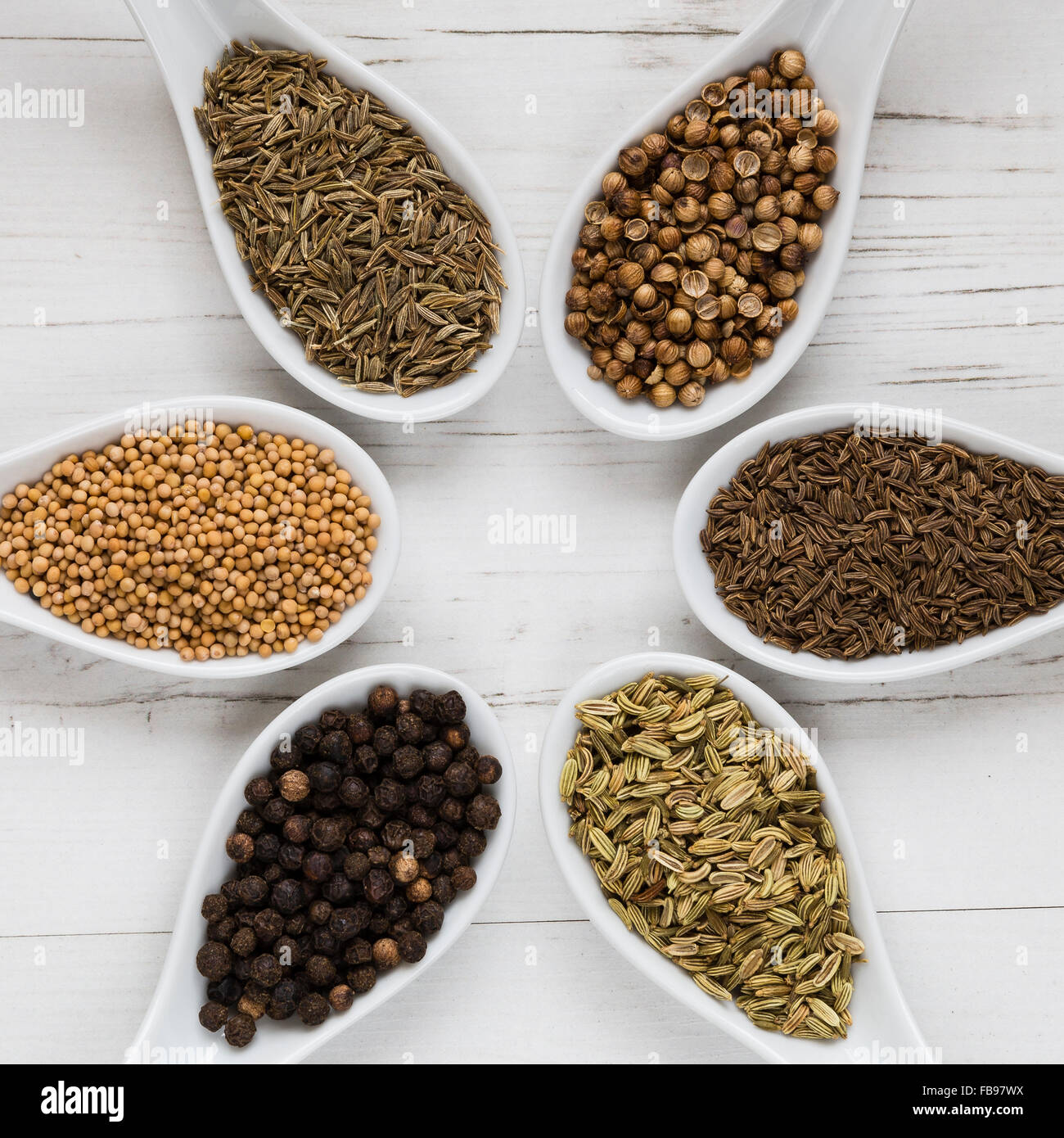 Spices arrangement hi-res stock photography and images - Alamy