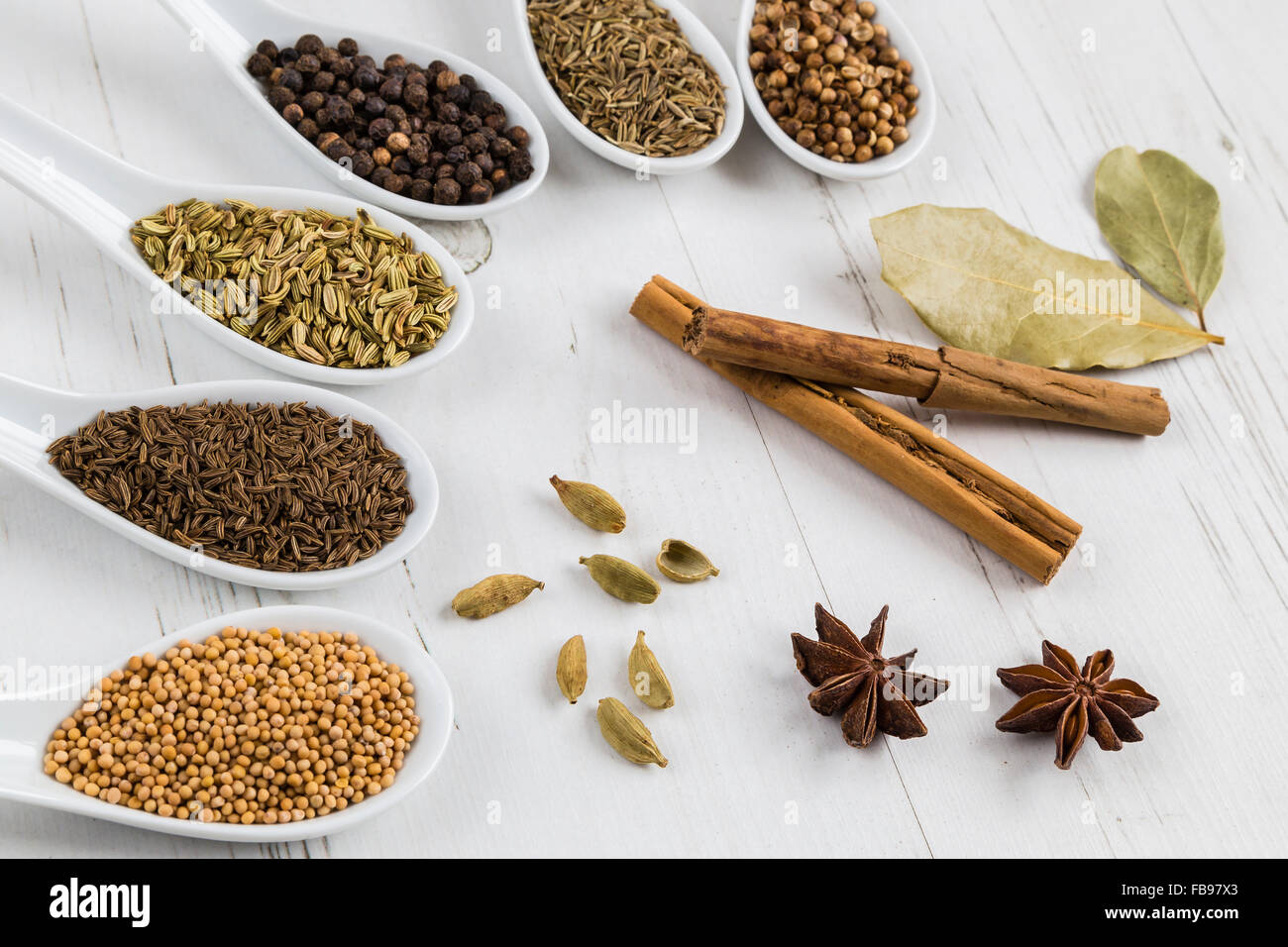 Selection of whole seeds and spices Stock Photo - Alamy