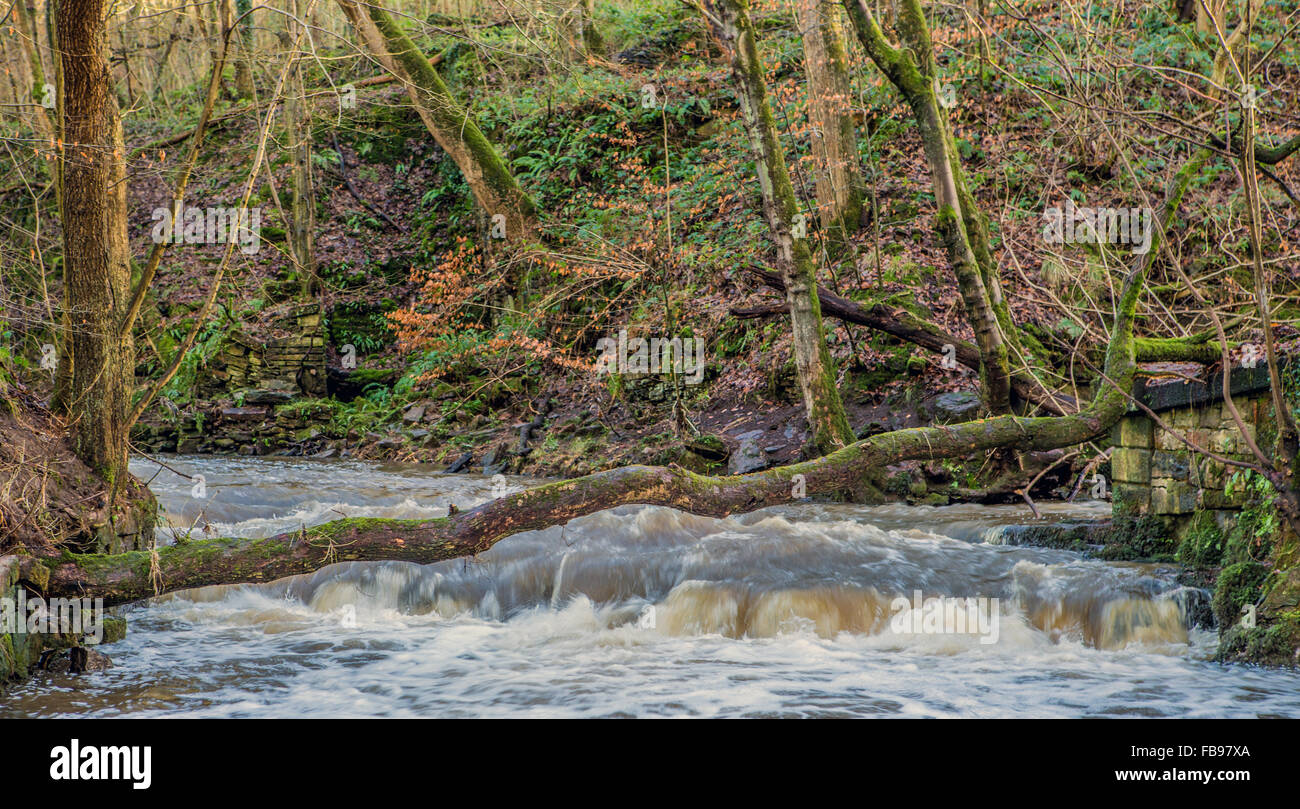Weir, Reservoir, Worthington Lakes, Standish Stock Photo - Alamy