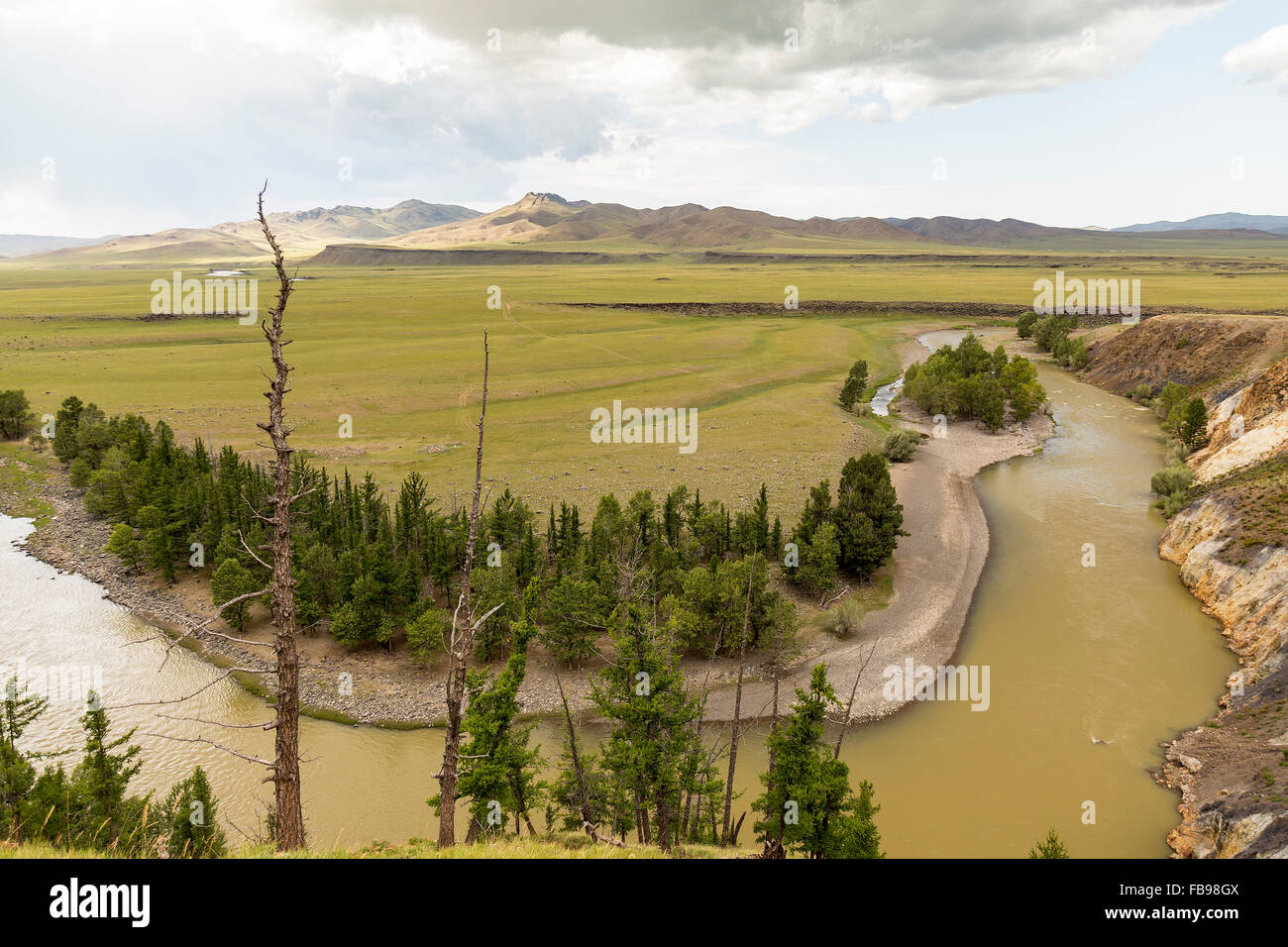 Aerial view mongolian hi-res stock photography and images - Alamy